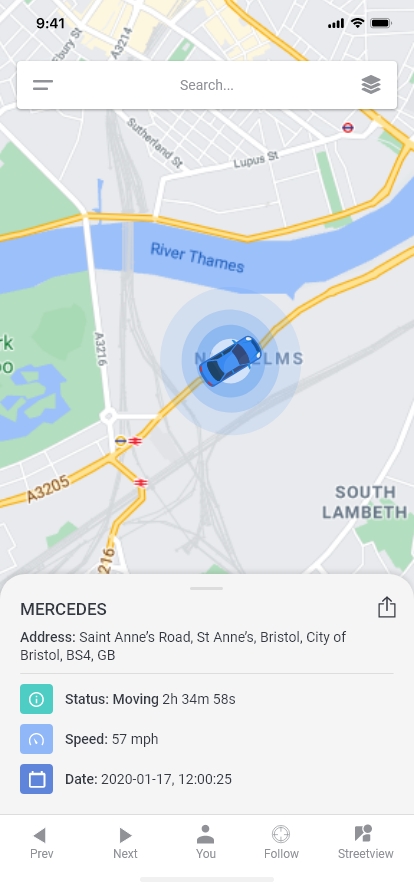 GPSLive - Real-time GPS Vehicle Tracking & Telematics Software